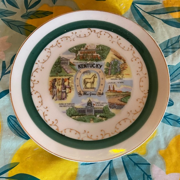 Vintage | Accents | Vintage Kentucky Souvenir Landmark Plate Cottage ...